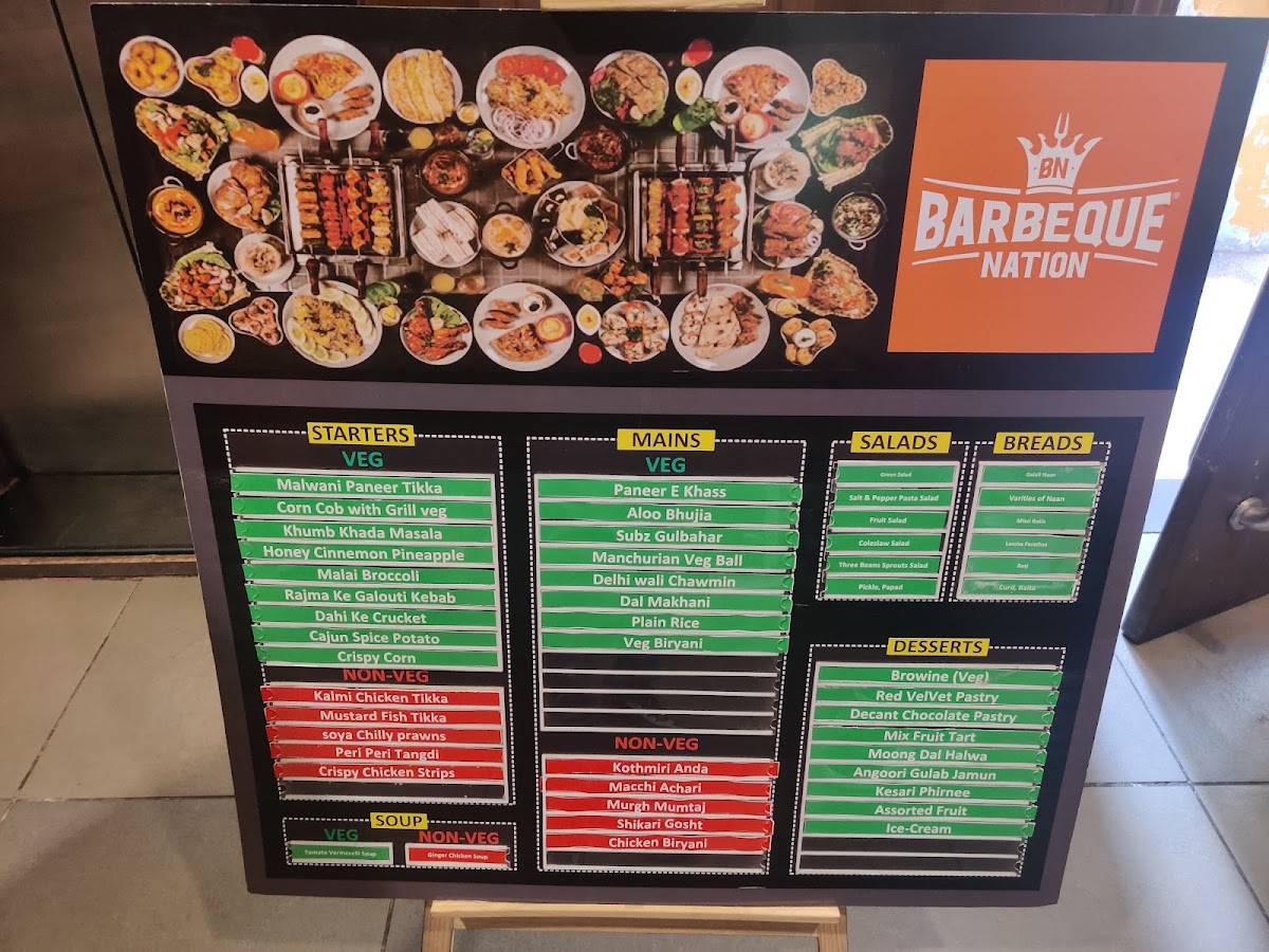 Menu at Barbeque Nation, Surat, 1st Floor