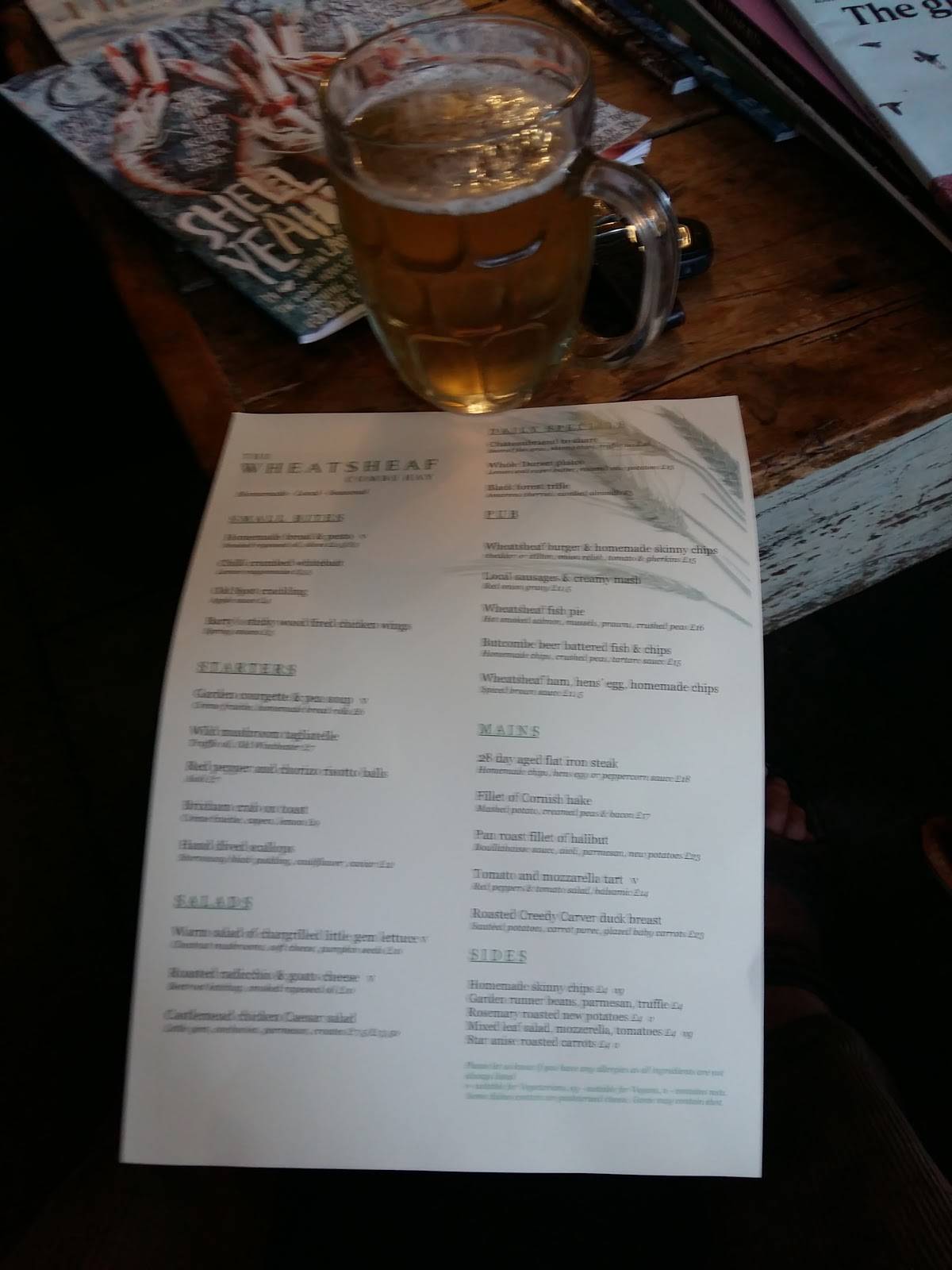 Menu at The Wheatsheaf pub & bar, Bath, Combe Hay Ln