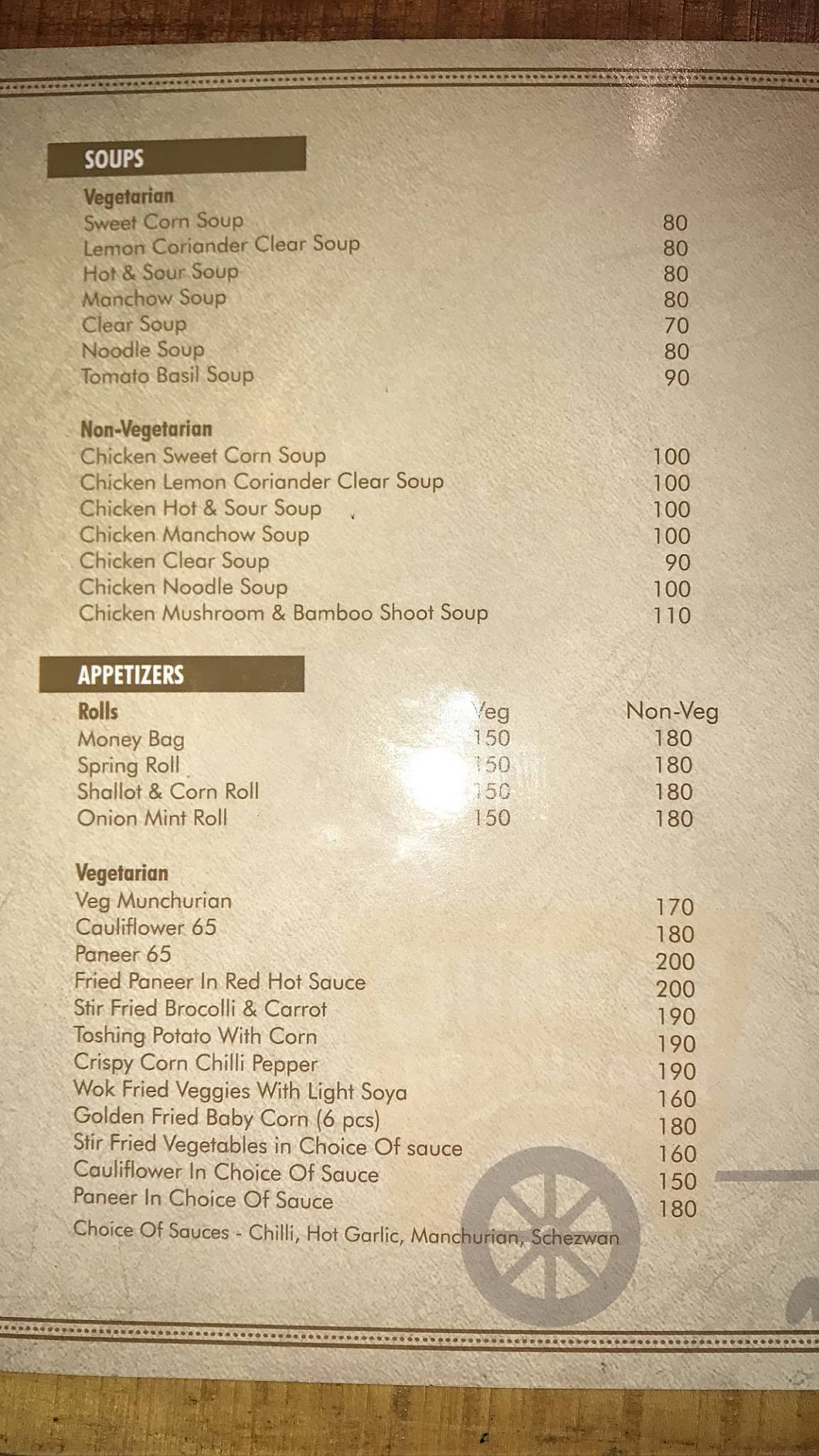 Menu at Bench Cafe & Restaurant, Hyderabad
