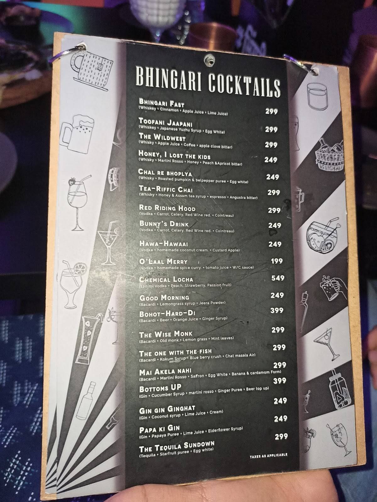 Menu at Bhingari Restaurant & Bar, Virar