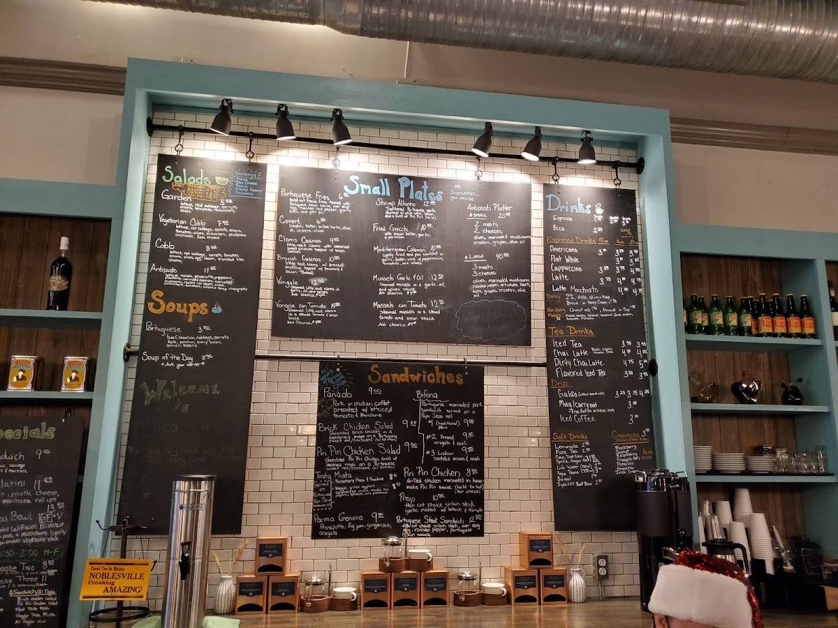 Menu at Bica Café cafe, Noblesville