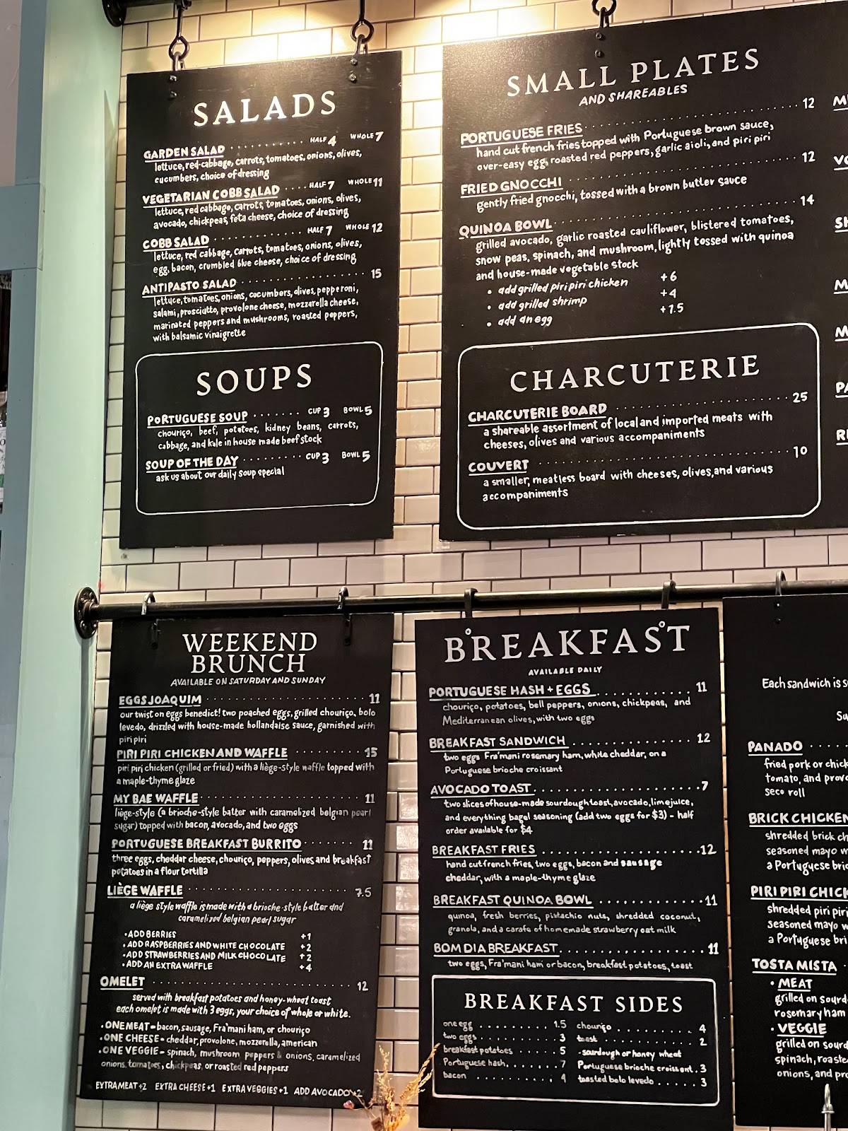 Menu at Bica Café cafe, Noblesville