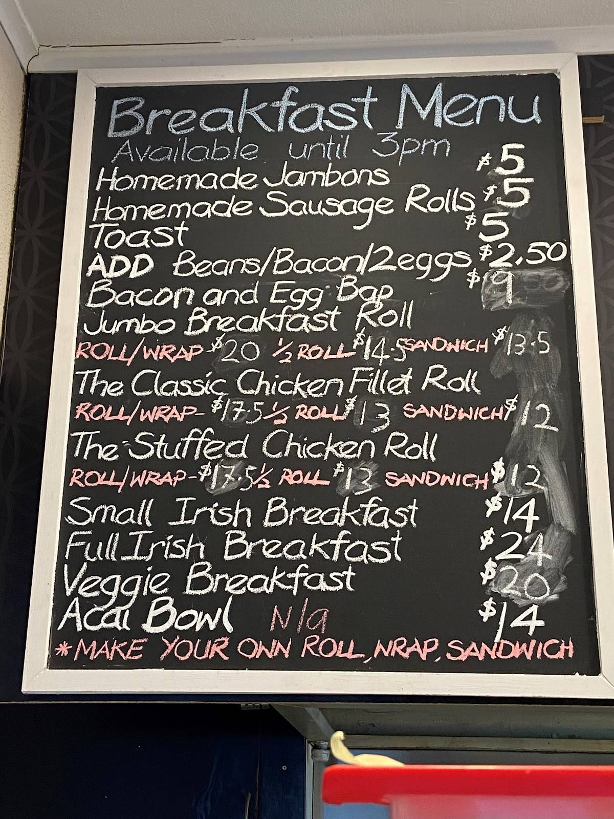 Menu at Big Dave’s Chipper - Café/Restaurant, Maroubra