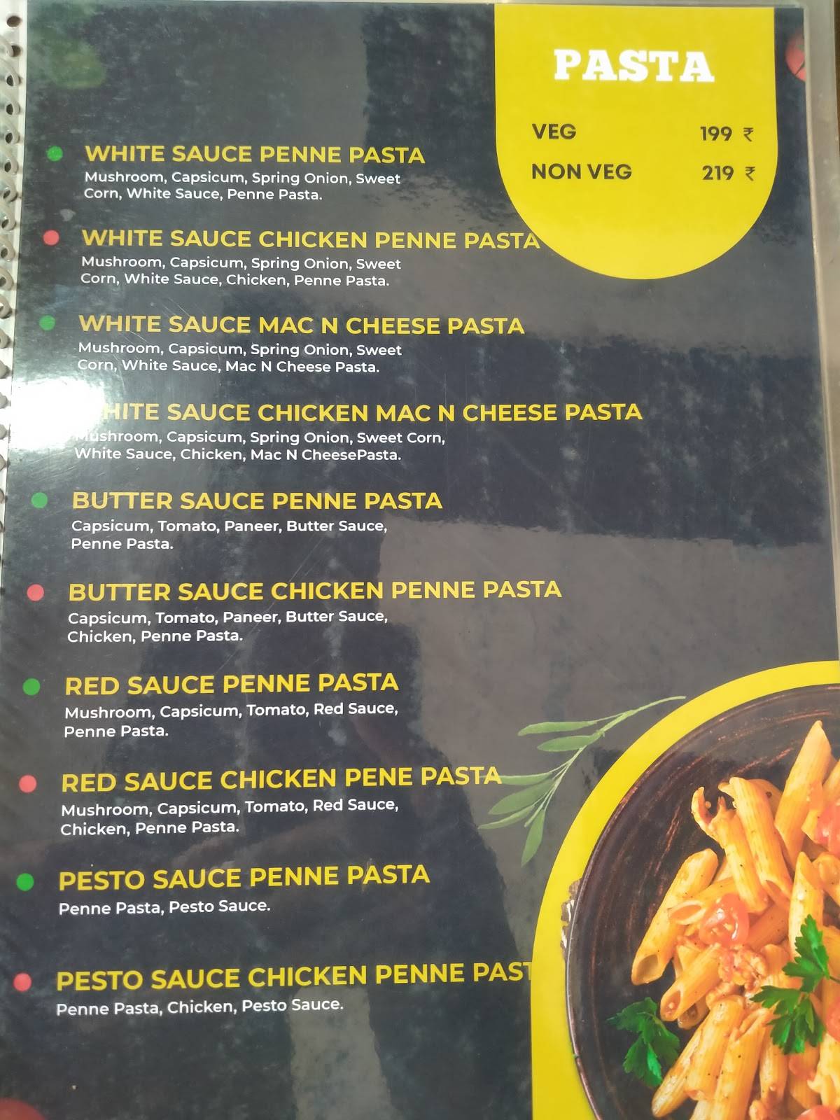 Menu at Blackbox Pizza, Bengaluru