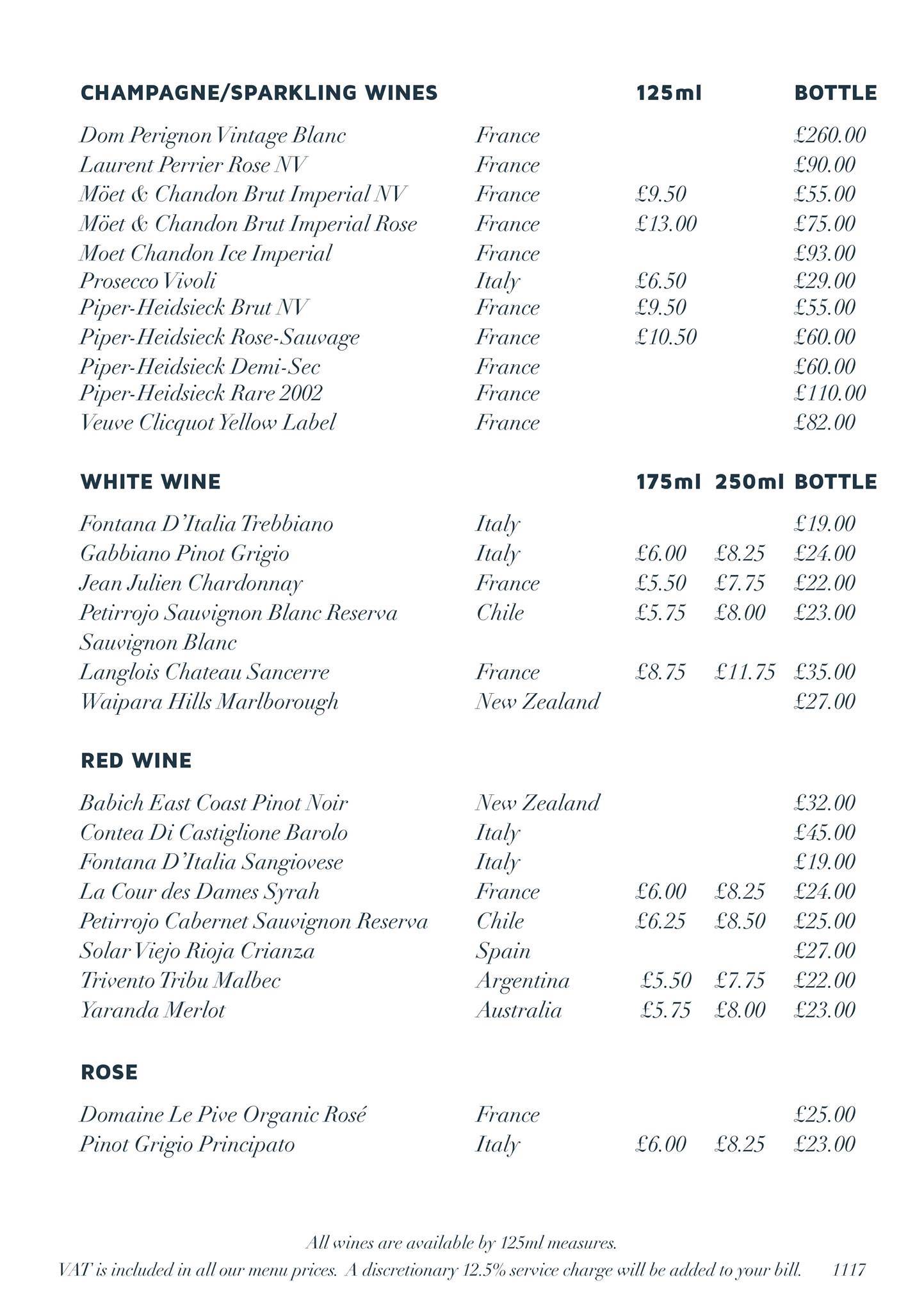 Menu at Bloom Kitchen & Bar, London, 1 King's Cross Rd