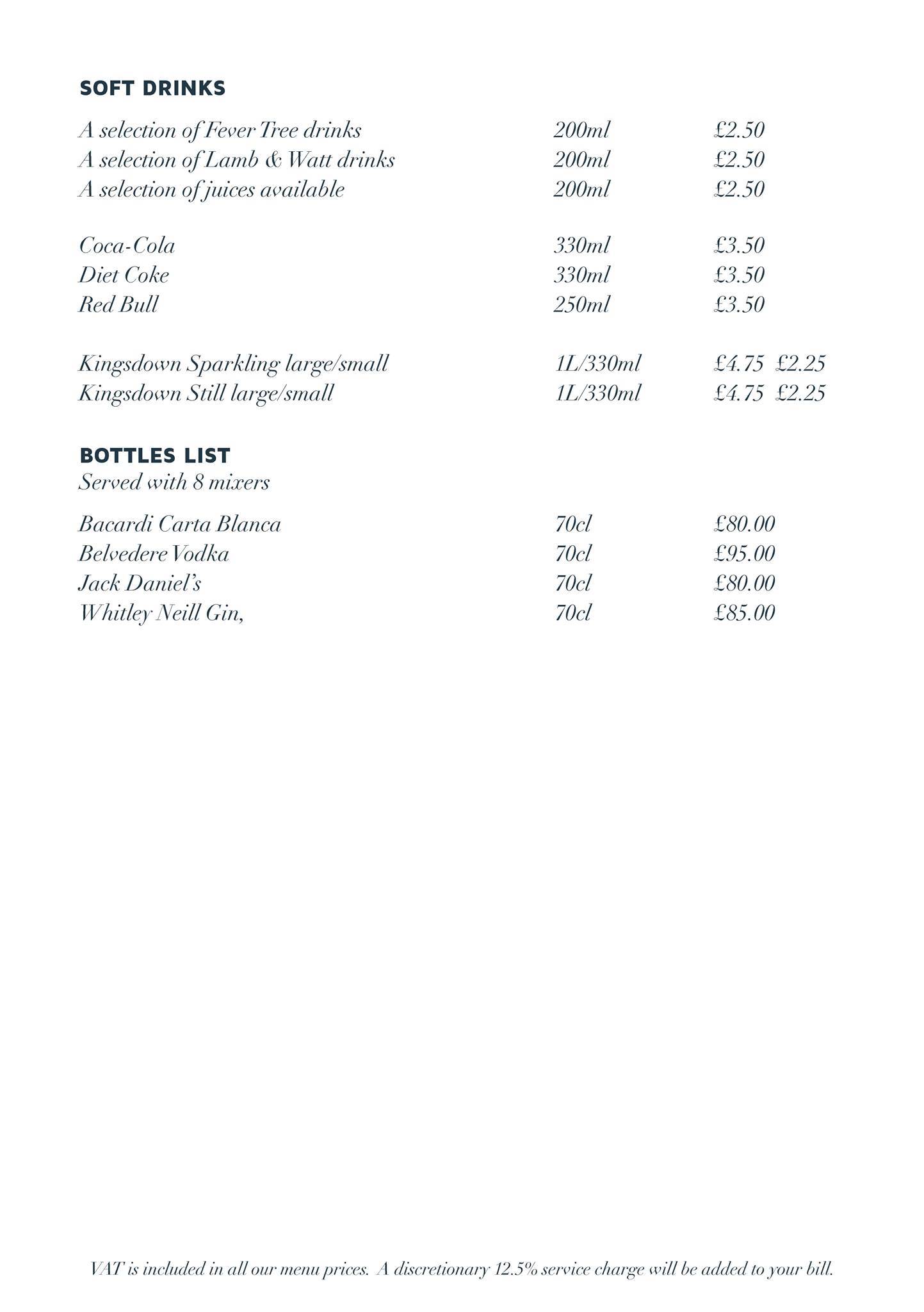 Menu at Bloom Kitchen & Bar, London, 1 King's Cross Rd