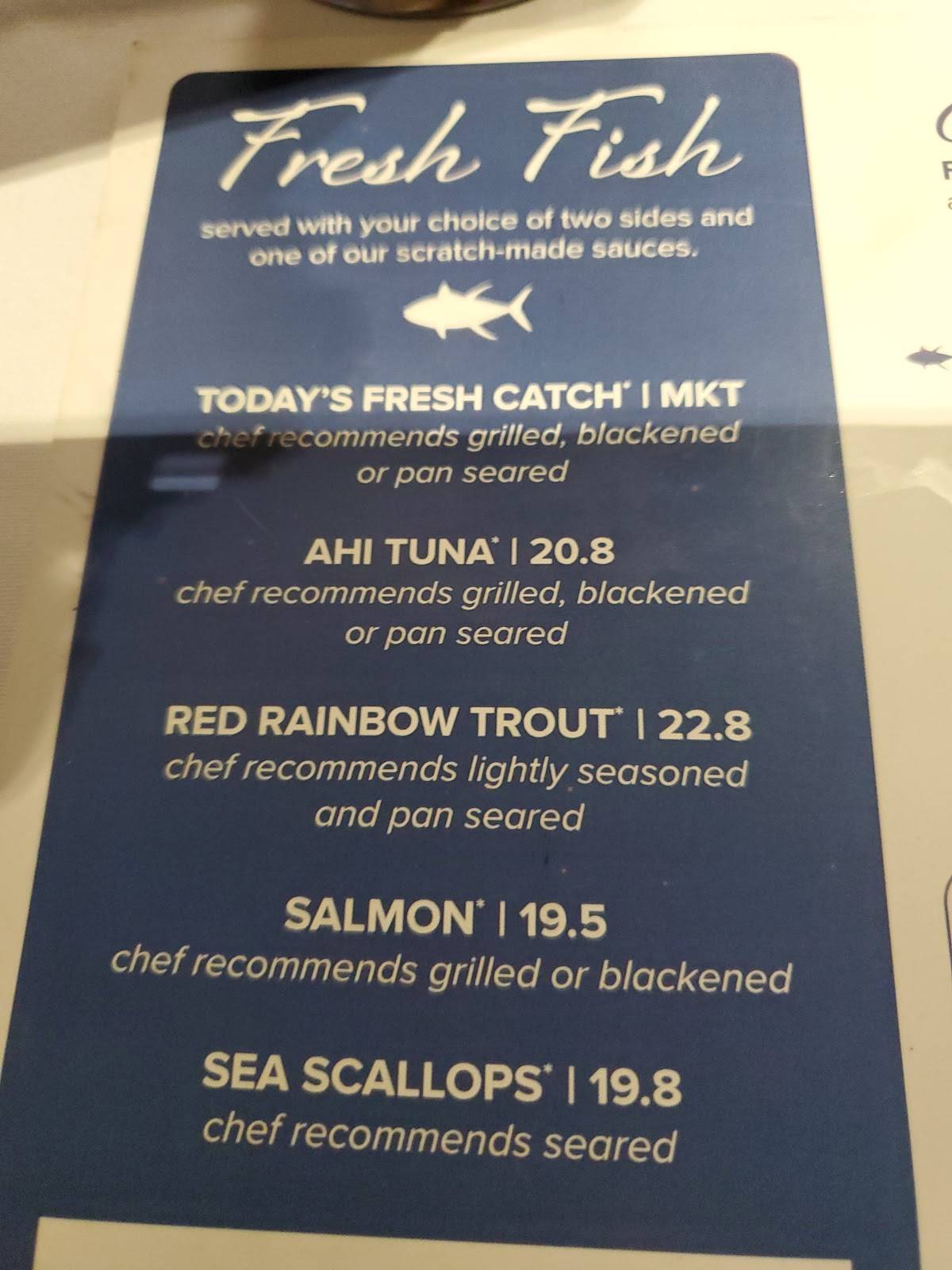 Menu at Bluefin Grill & Bar, The Villages