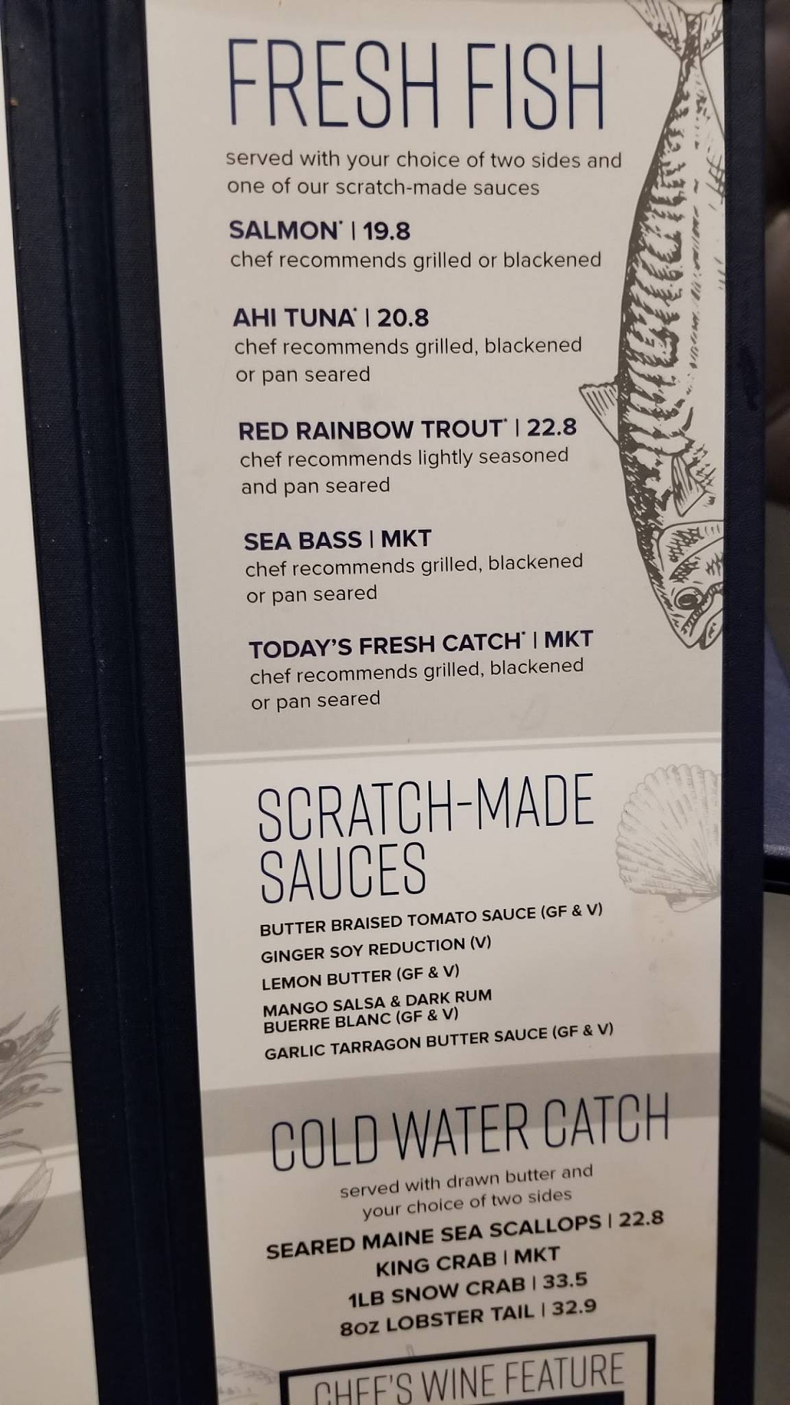 Menu at Bluefin Grill & Bar, The Villages