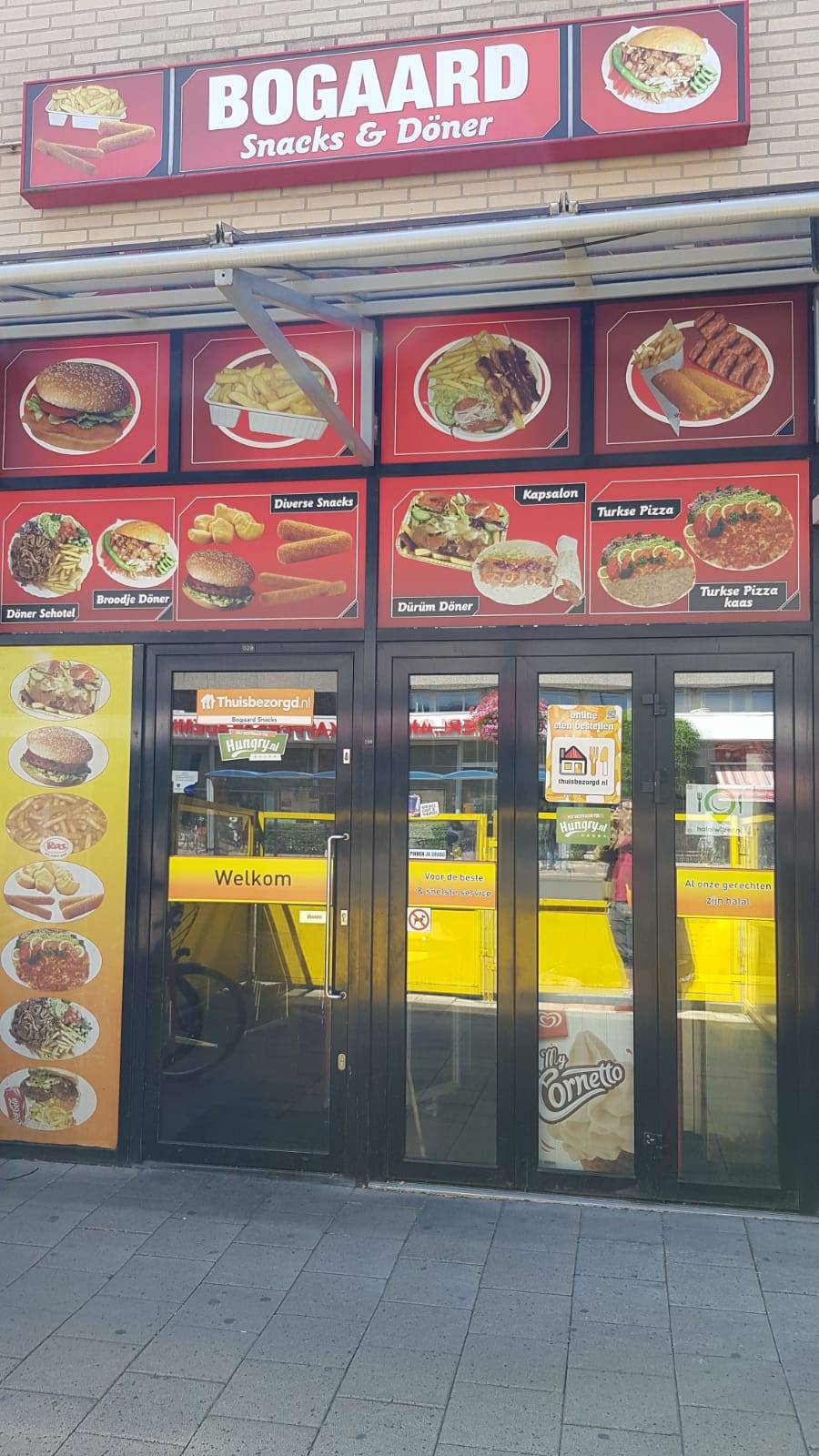 Speisekarte von Bogaard Snacks, Rijswijk