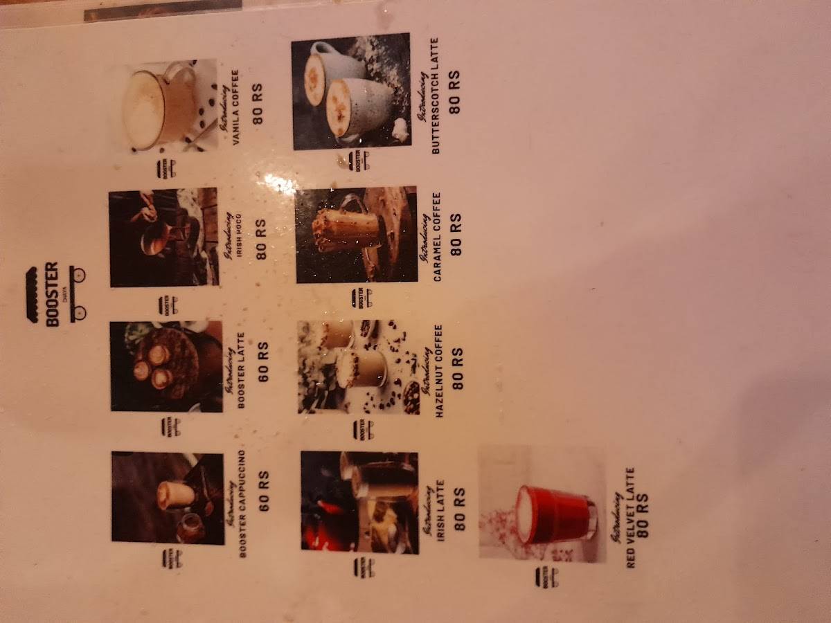 Menu at Booster Chaya Kottayam, Kottayam