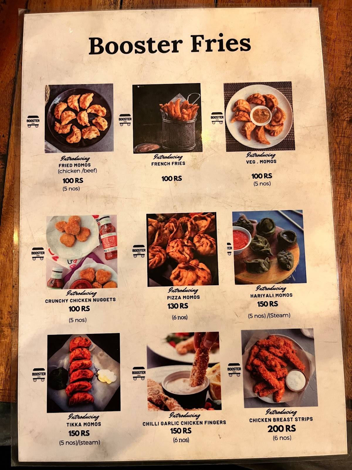 Menu at Booster Chaya Kottayam, Kottayam