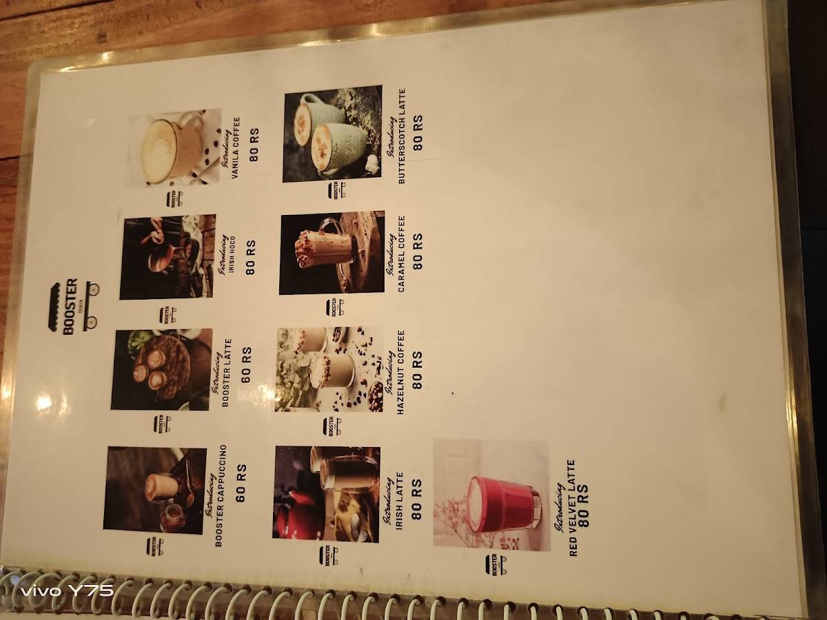 Menu at Booster Chaya Kottayam, Kottayam