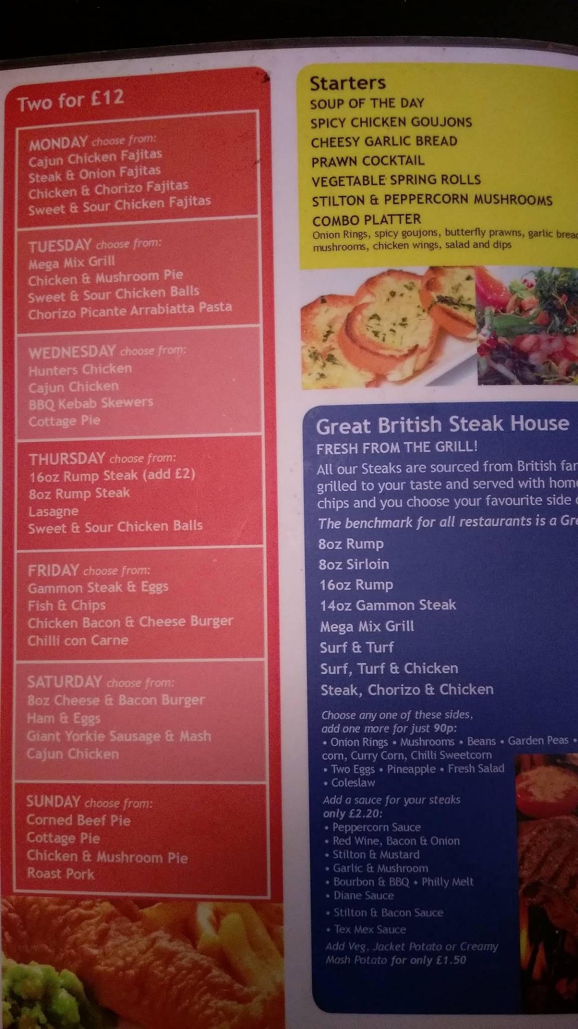 Menu at The Oddfellows Arms pub & bar, Bradford, 696 Harrogate Rd