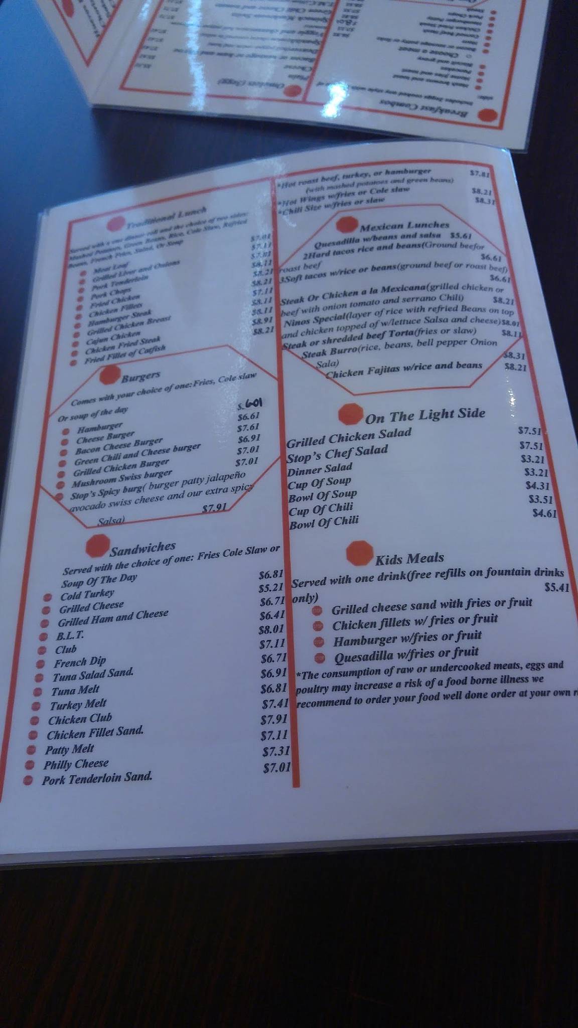 Menu at Breakfast Stop Family Restaurant, Tucson, E 22nd St
