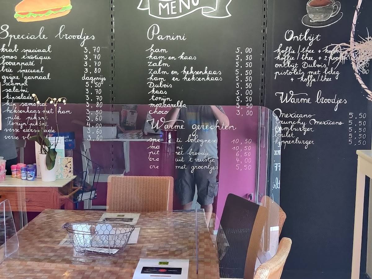 Carta de Broodbar Henriette, La Panne