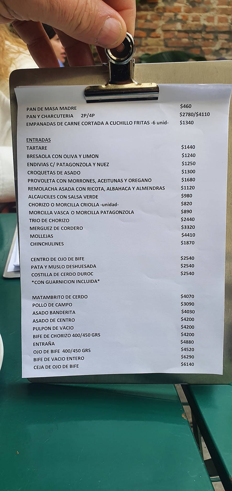 Menu at Restaurante Corte Comedor, Buenos Aires, Av. Olazábal 1391