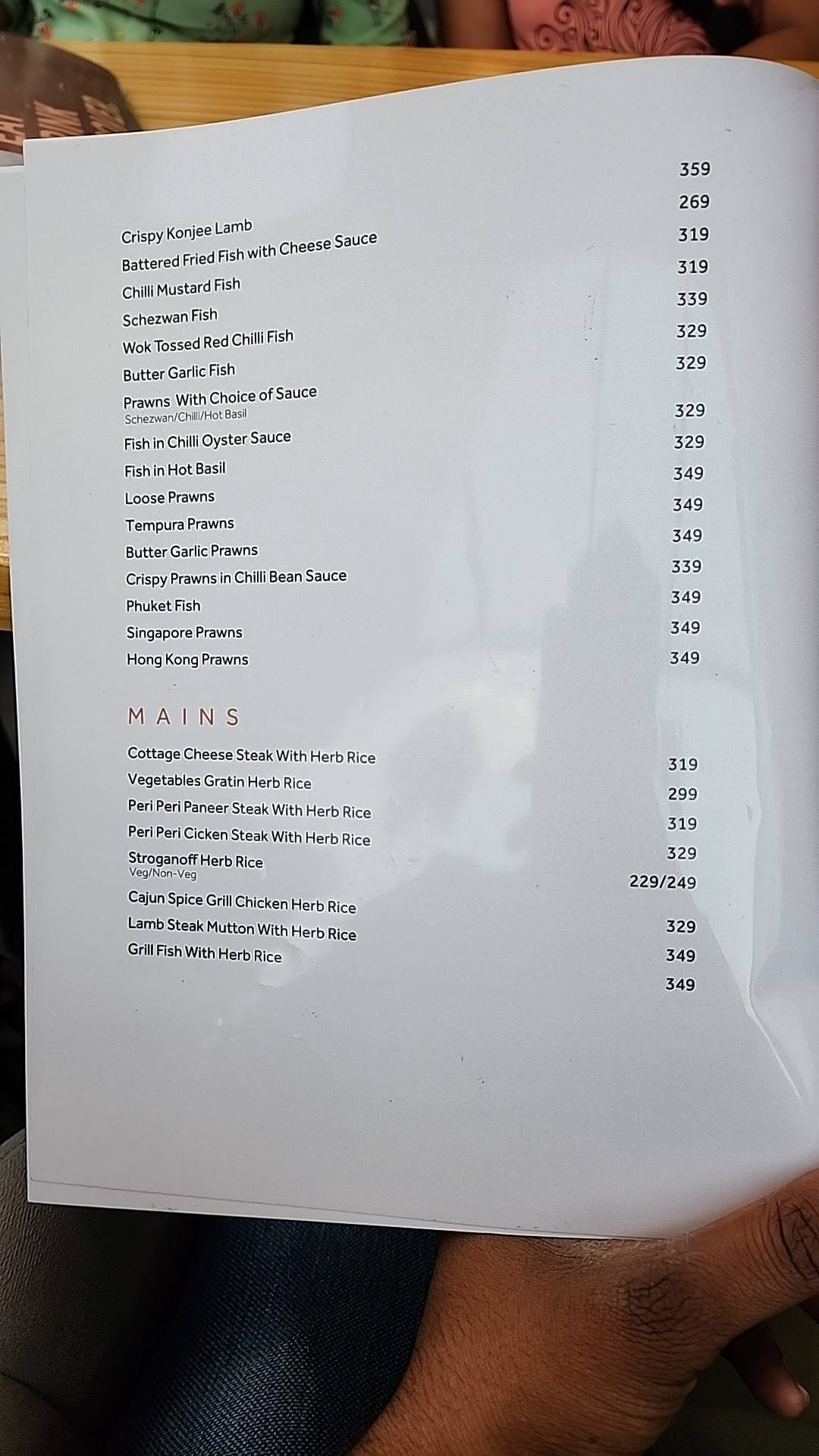 Menu at CAFÉ MICO, Hyderabad
