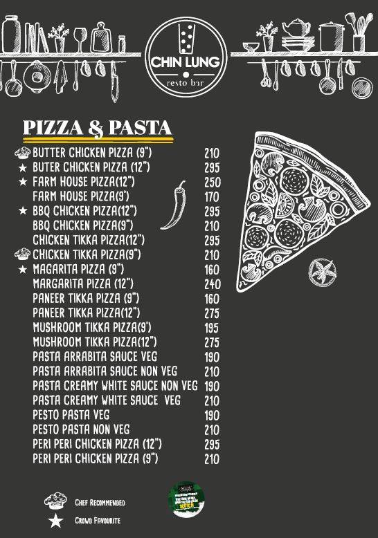 Menu at CHIN LUNG RESTO-BAR, KORAMANGALA, Bengaluru