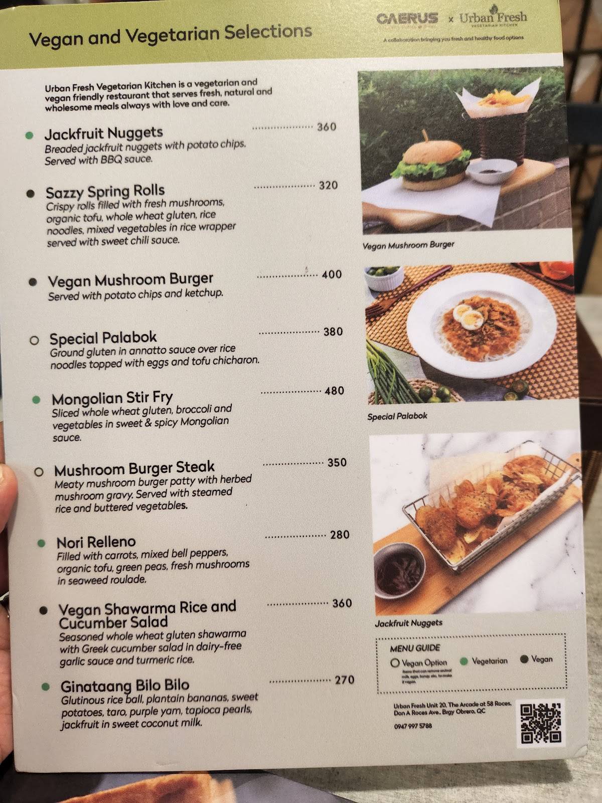 Menu at Caerus Specialty Coffee + Bistro Podium, Mandaluyong