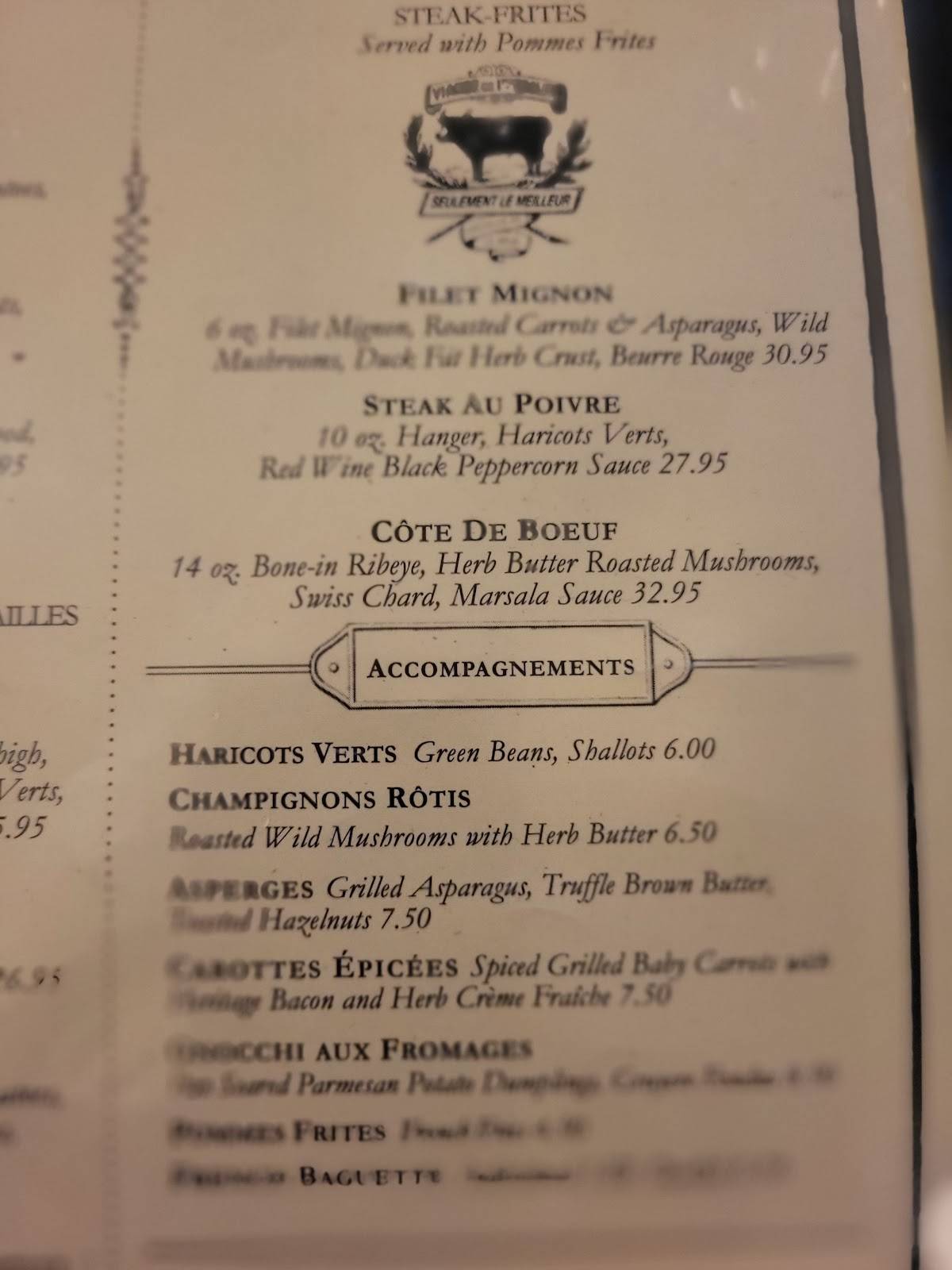 Menu at Le Reve Pâtisserie & Café cafe, Wauwatosa