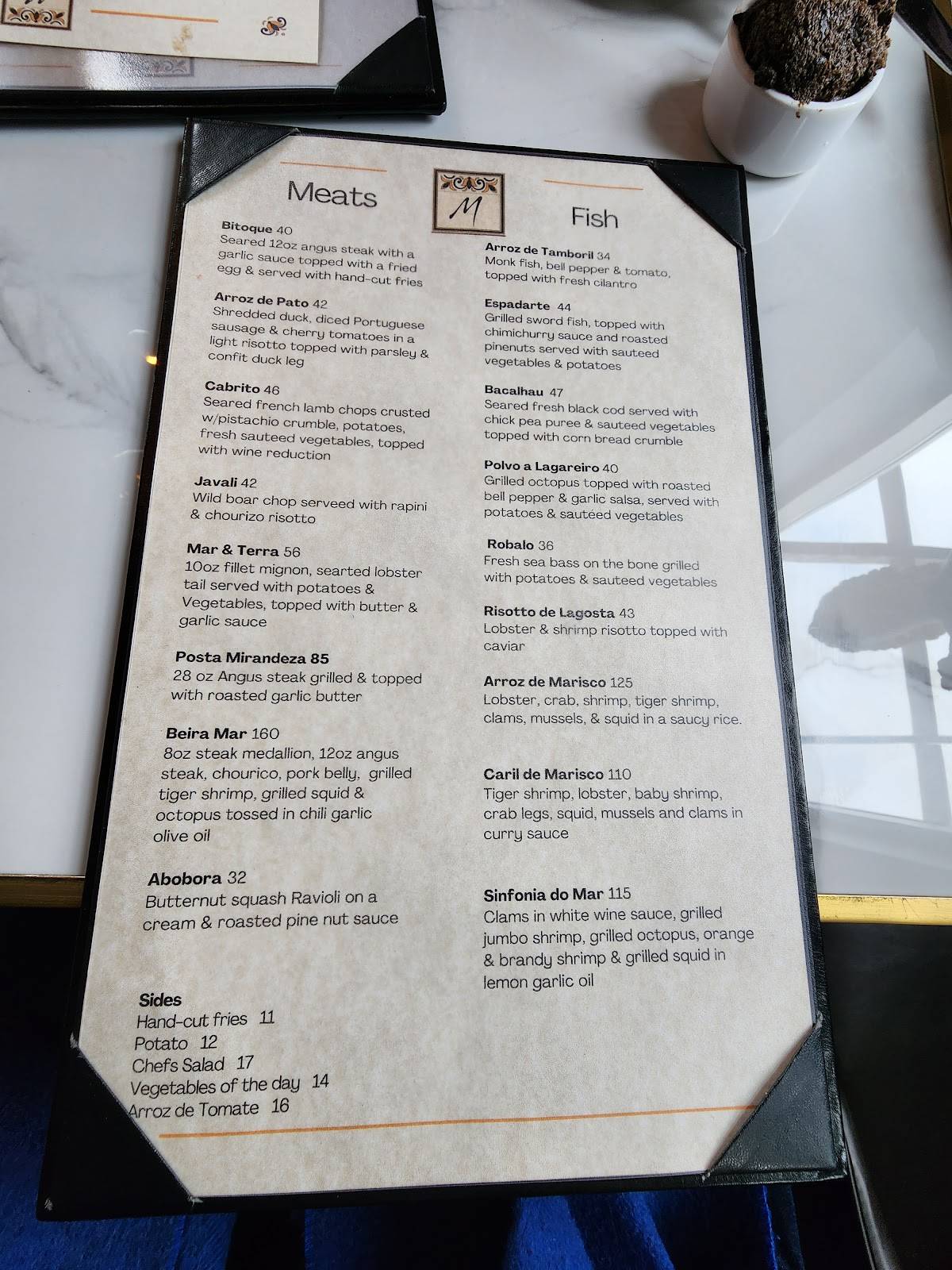 Menu at Mercado Restaurant, Toronto
