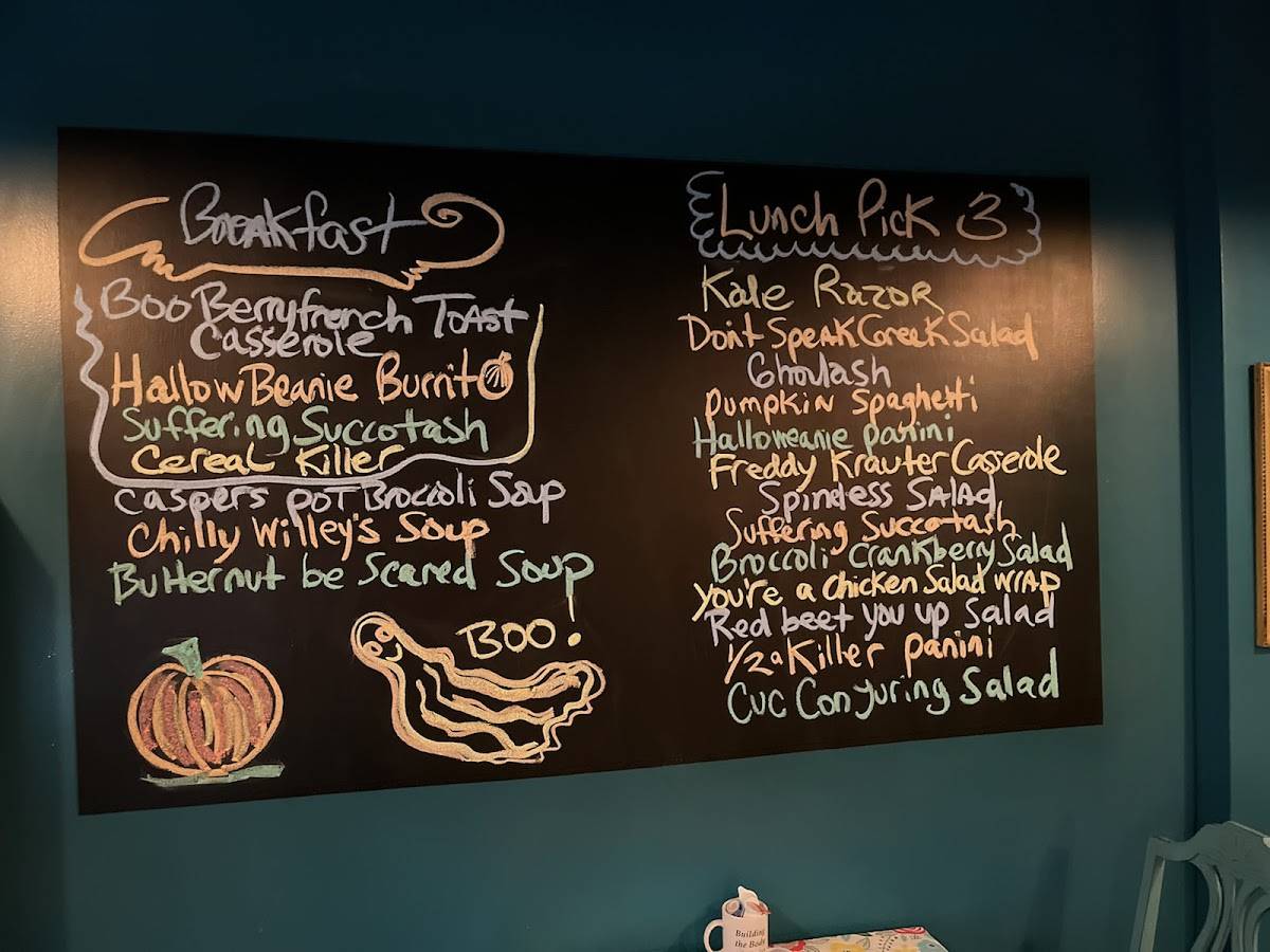 Menu at Pickles Cafe, Columbia City