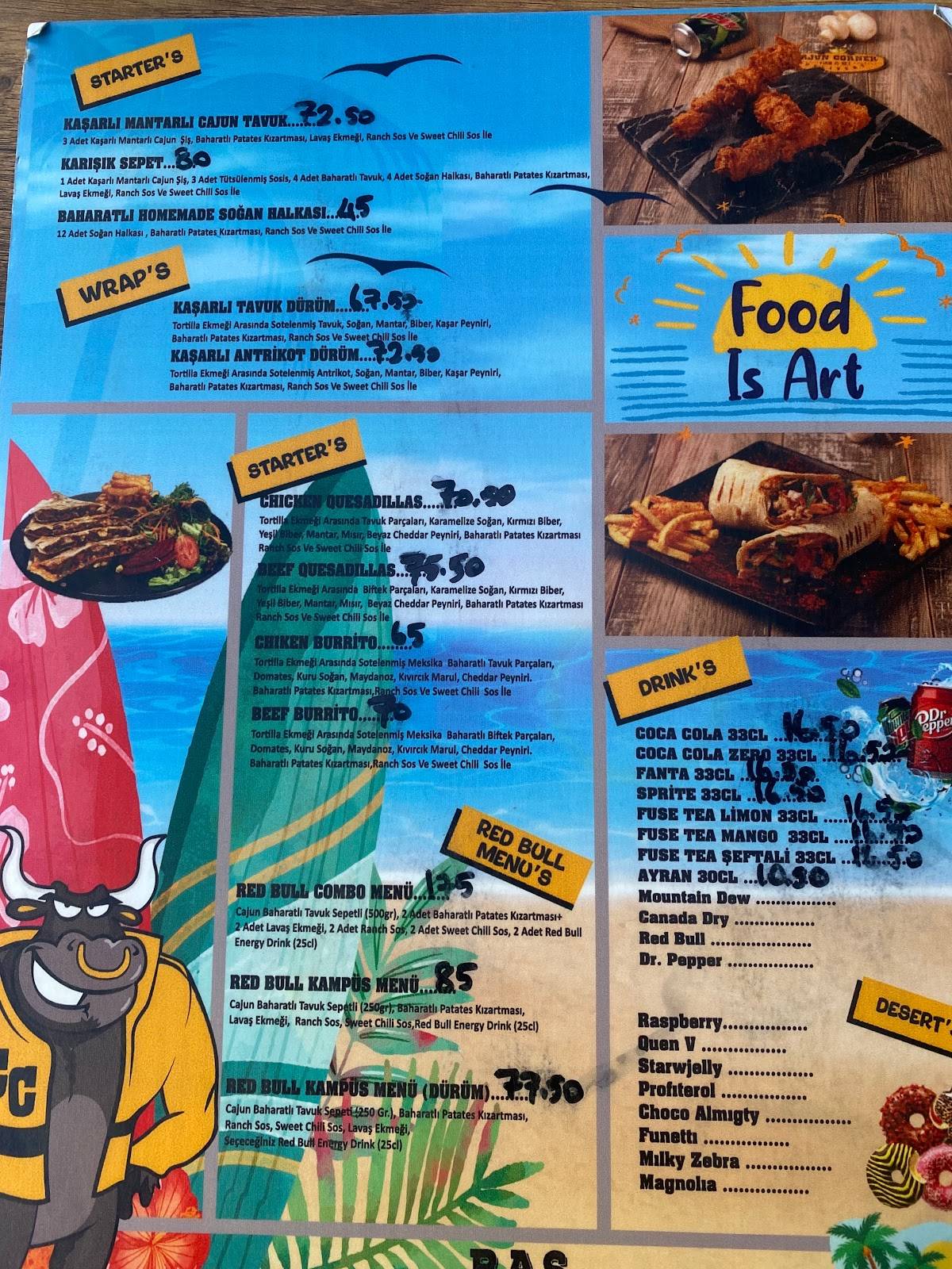 Menu at Cajun Corner Başakşehir, Kayabaşı Mahallesi