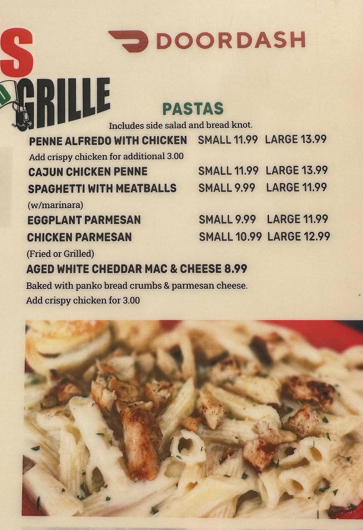 Menu at JP's Pizzeria & Grill, Calcutta