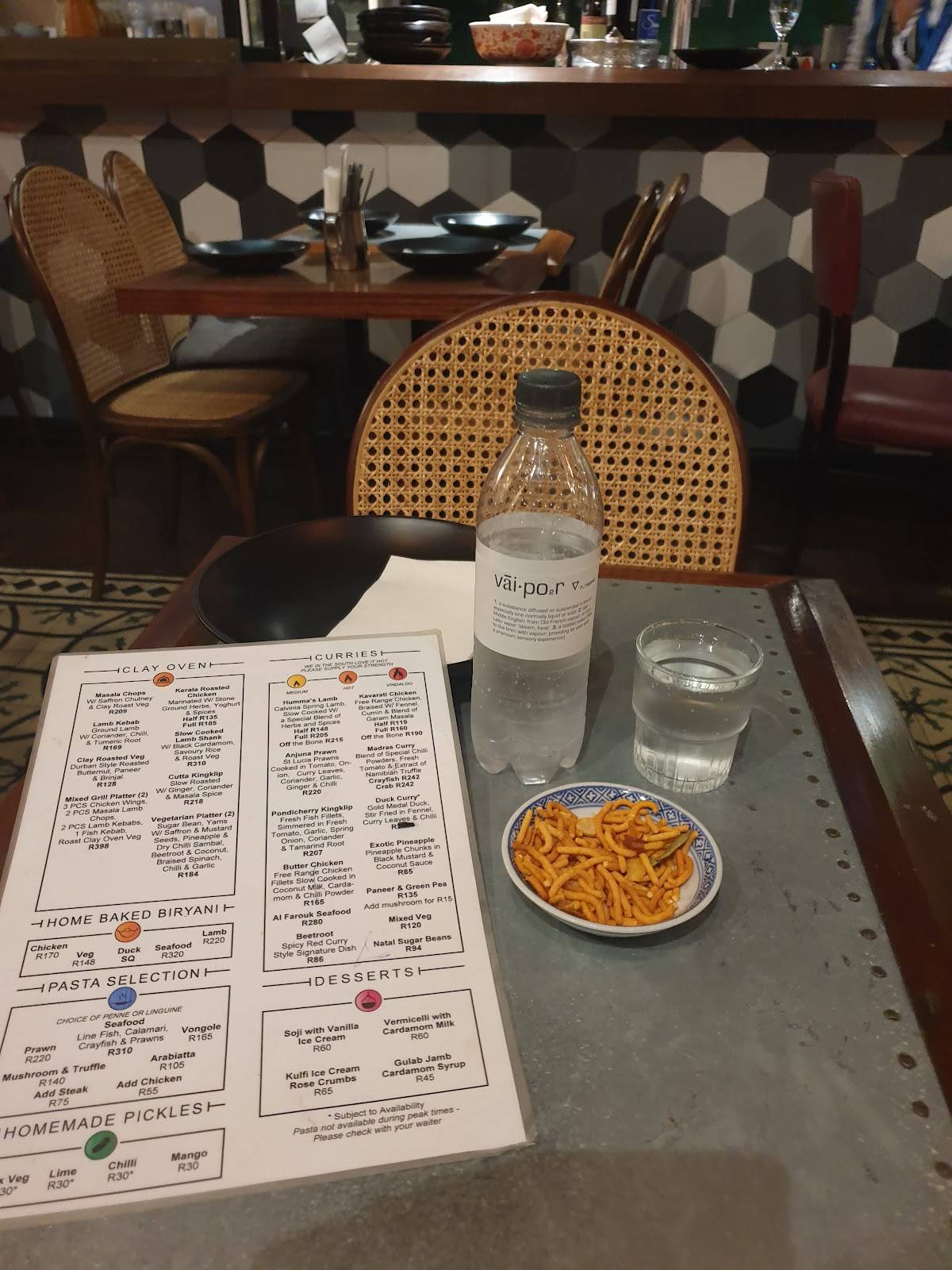 Menu at Sundoo Sea Point restaurant, Cape Town, 77 Regent Rd