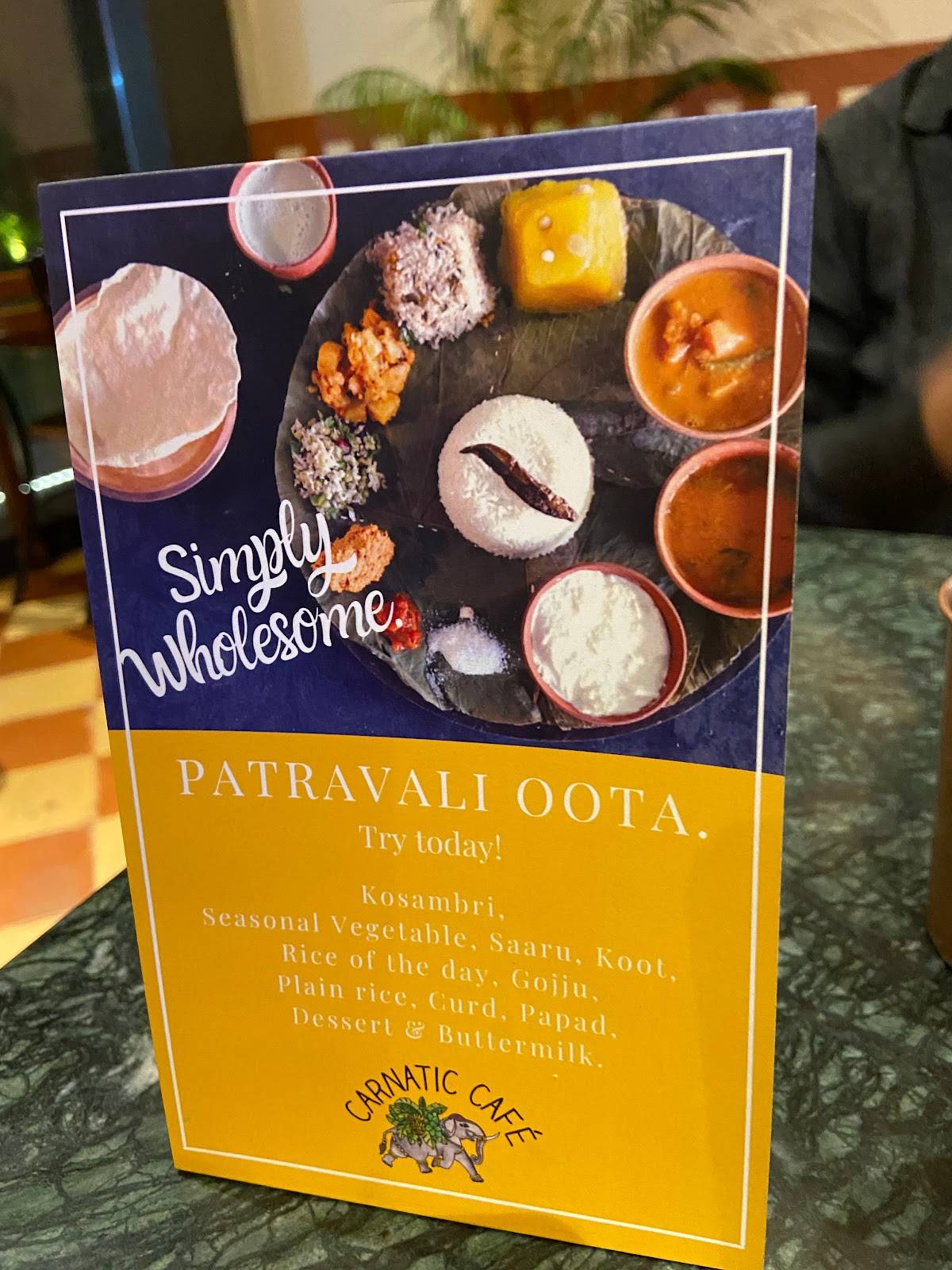 Menu at Carnatic Cafe, Noida