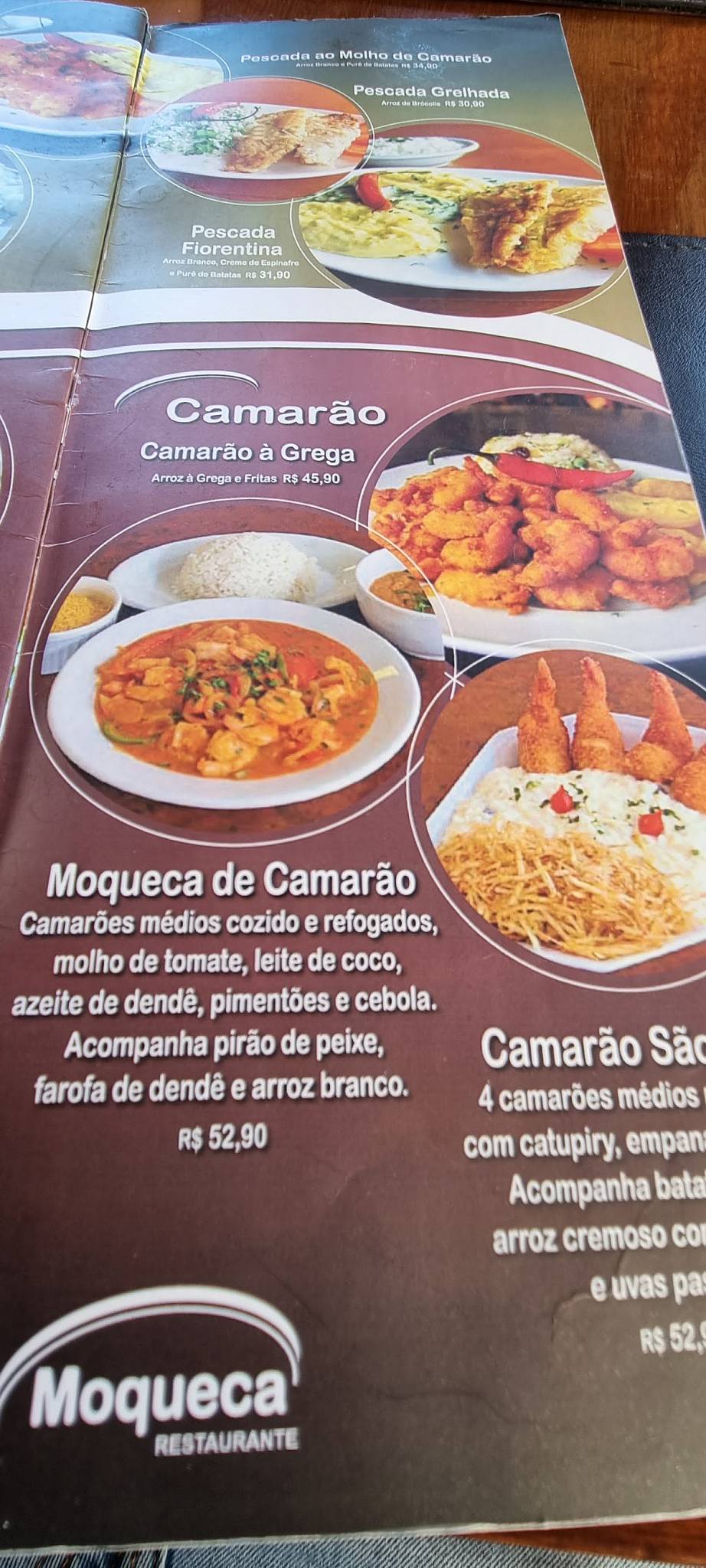 Menu em Moqueca restaurante, Indaiatuba