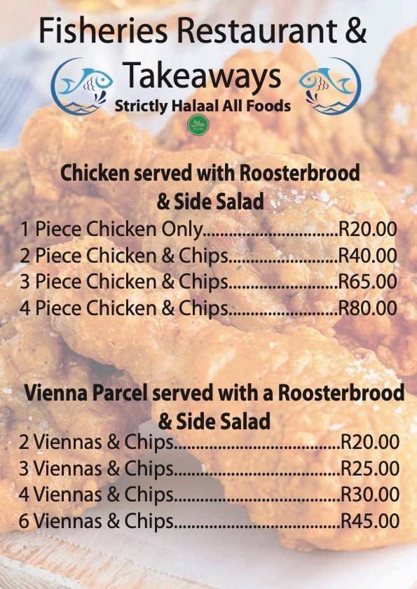 Menu at Clan Fisheries Restaurant & Takeaways, Clanwilliam