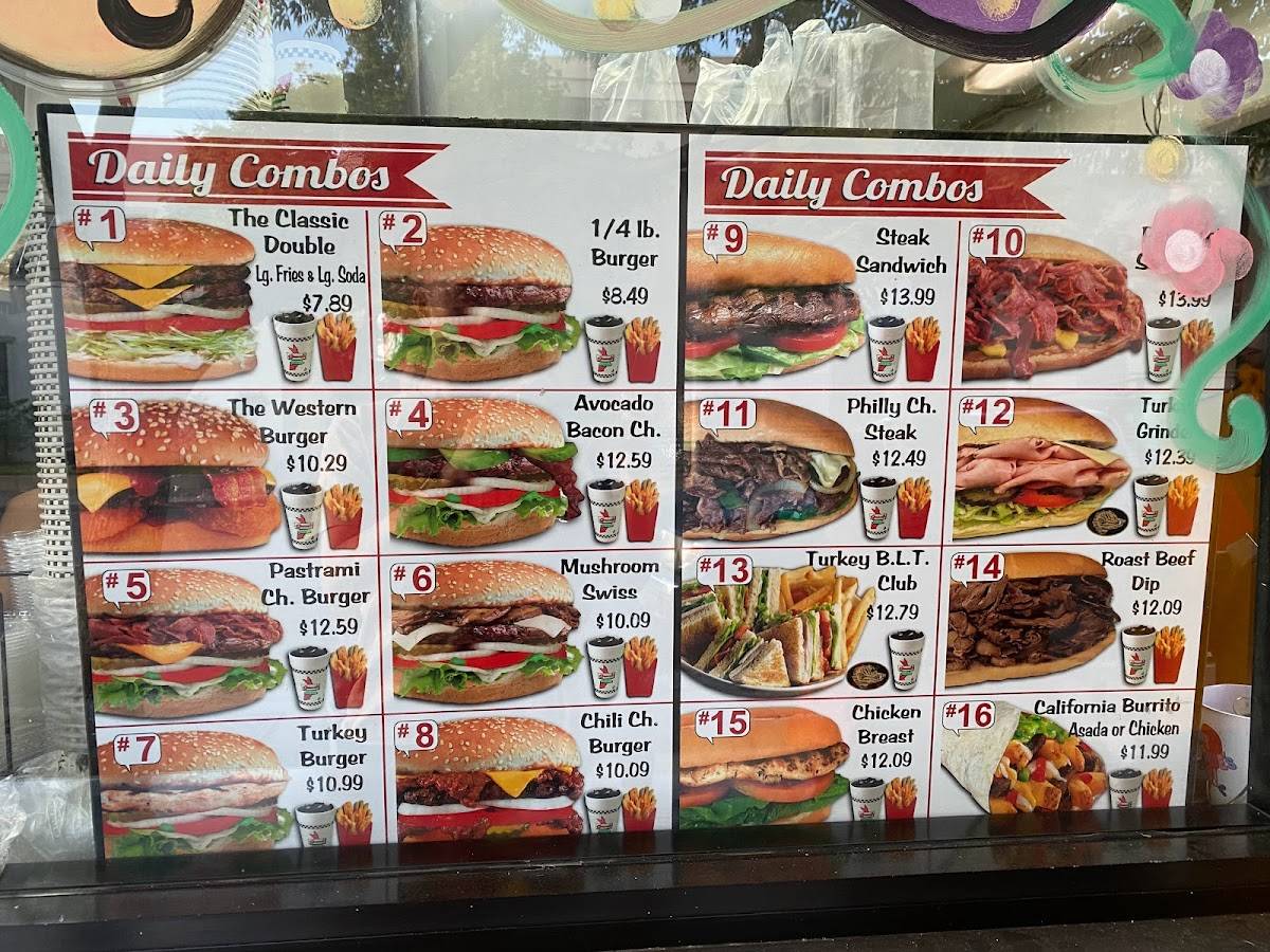 Menu at Connal's restaurant, Pasadena