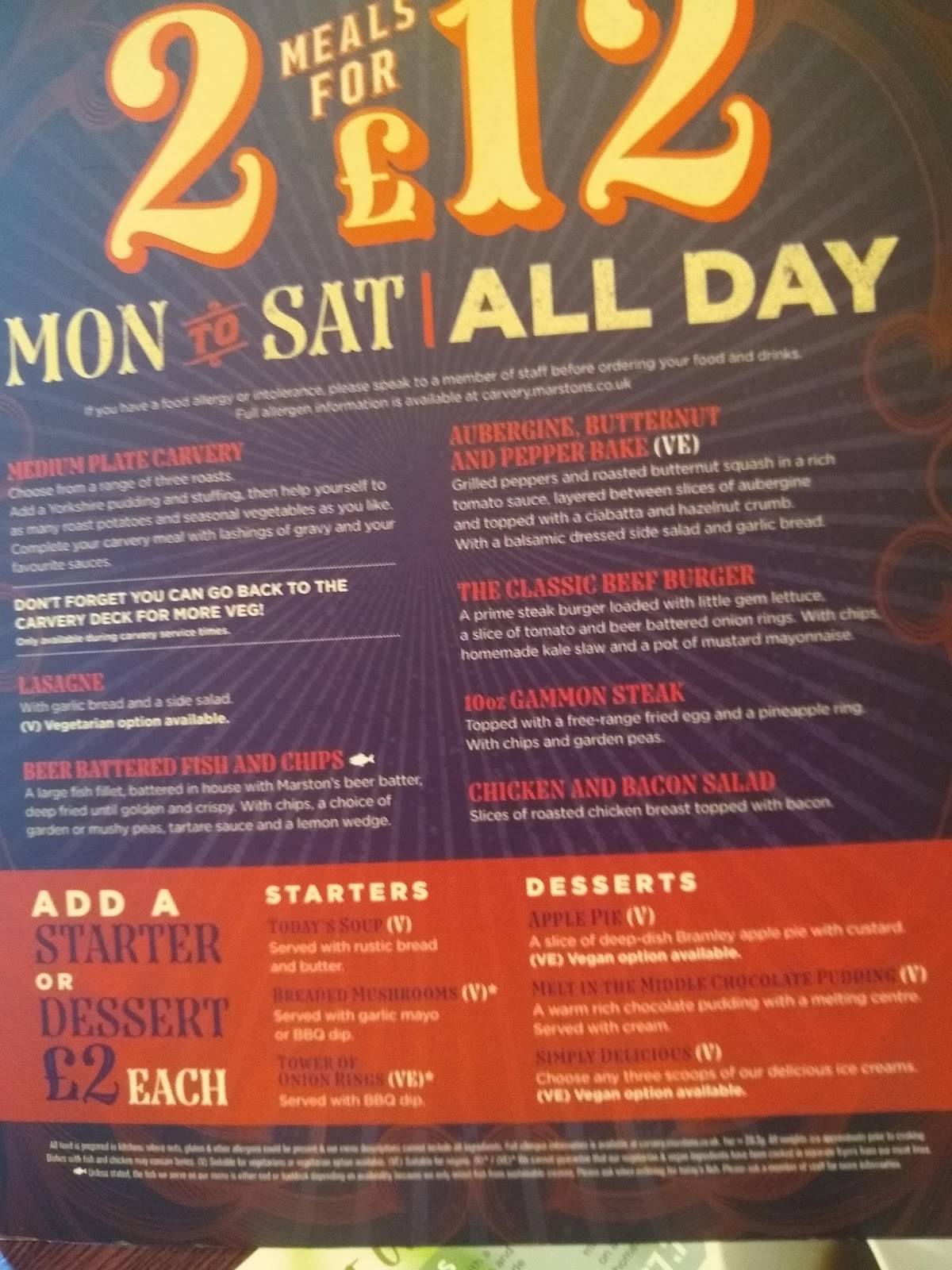 Menu at Copper Coast pub & bar, Camborne