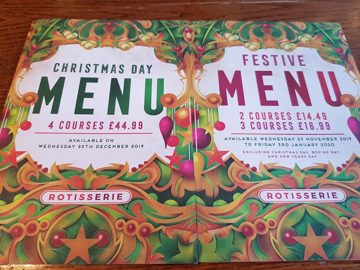 Menu at Copt Oak pub & bar, Markfield