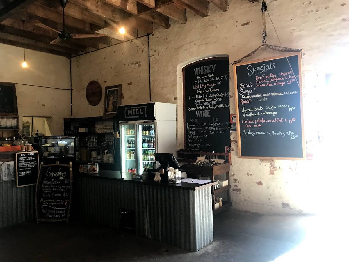 Menu at Corowa Distilling Co. restaurant, Corowa