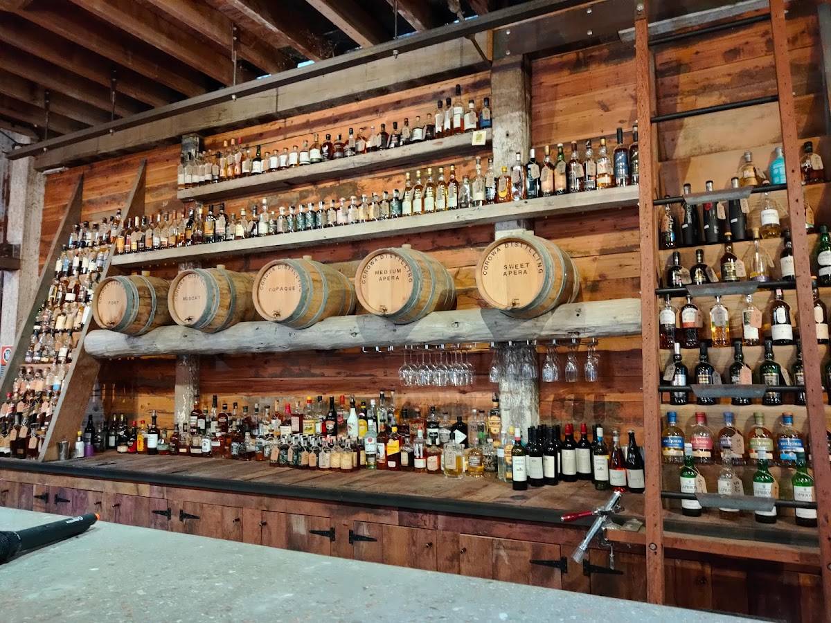 Menu at Corowa Distilling Co. restaurant, Corowa