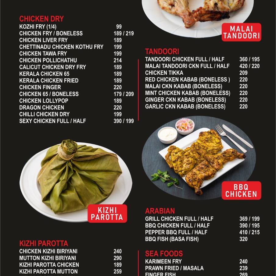 Menu at Crescent Restaurant, Vanagaram, Chennai, Tower 1