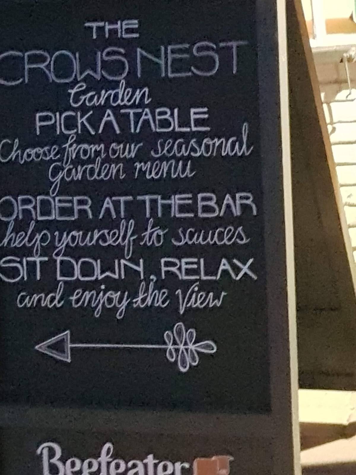 Menu at Crows Nest Beefeater pub & bar, Tring