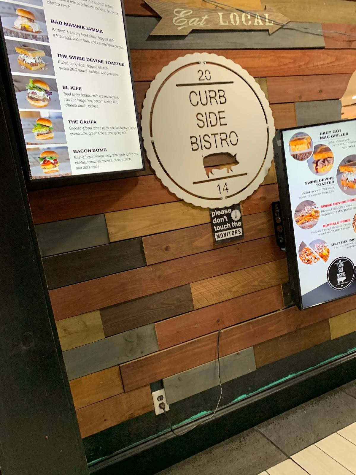 Menu at Curb Side Bistro restaurant, Odessa, Andrews Hwy