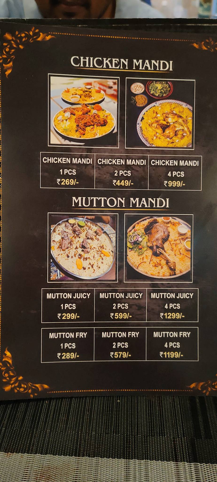 Menu at Deccan Deewan Restaurant, Hyderabad, Plot 12