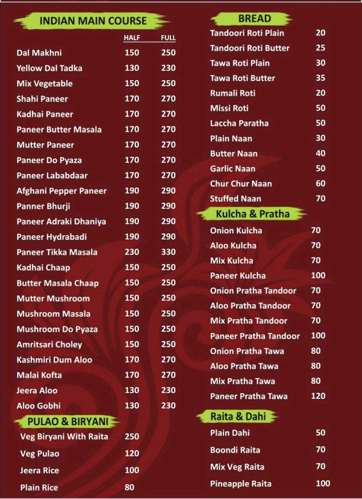 Menu at Delicious The Food Park, Ghaziabad, Gate No-1
