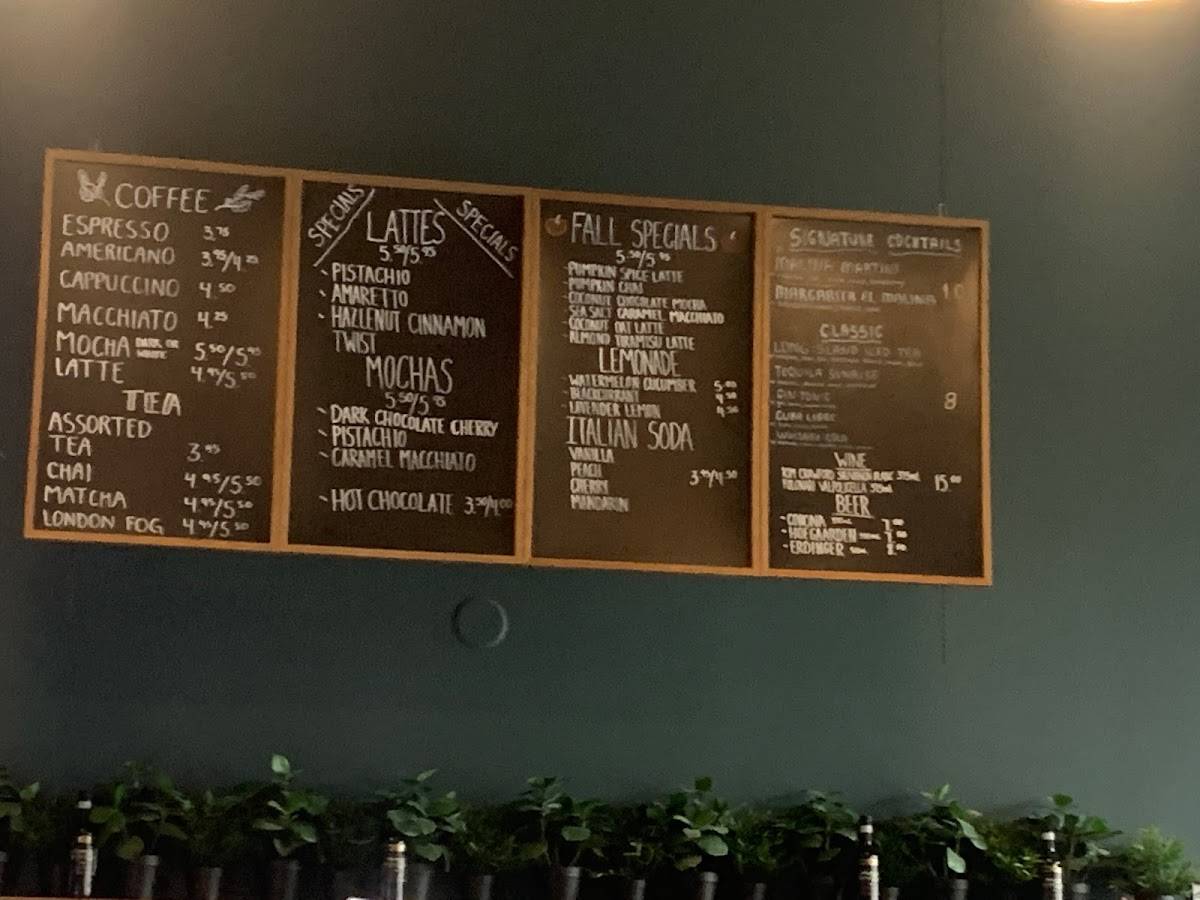 Menu at Malina Ukrainian Bakery and Eatery, Edmonton