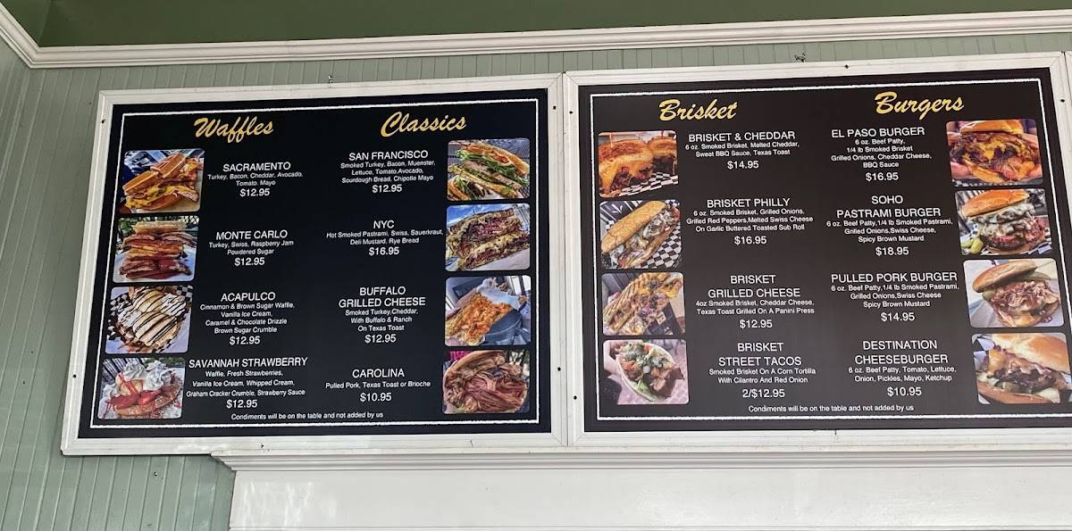 Menu at Destination Smokehouse & Eatery BBQ, Hemet