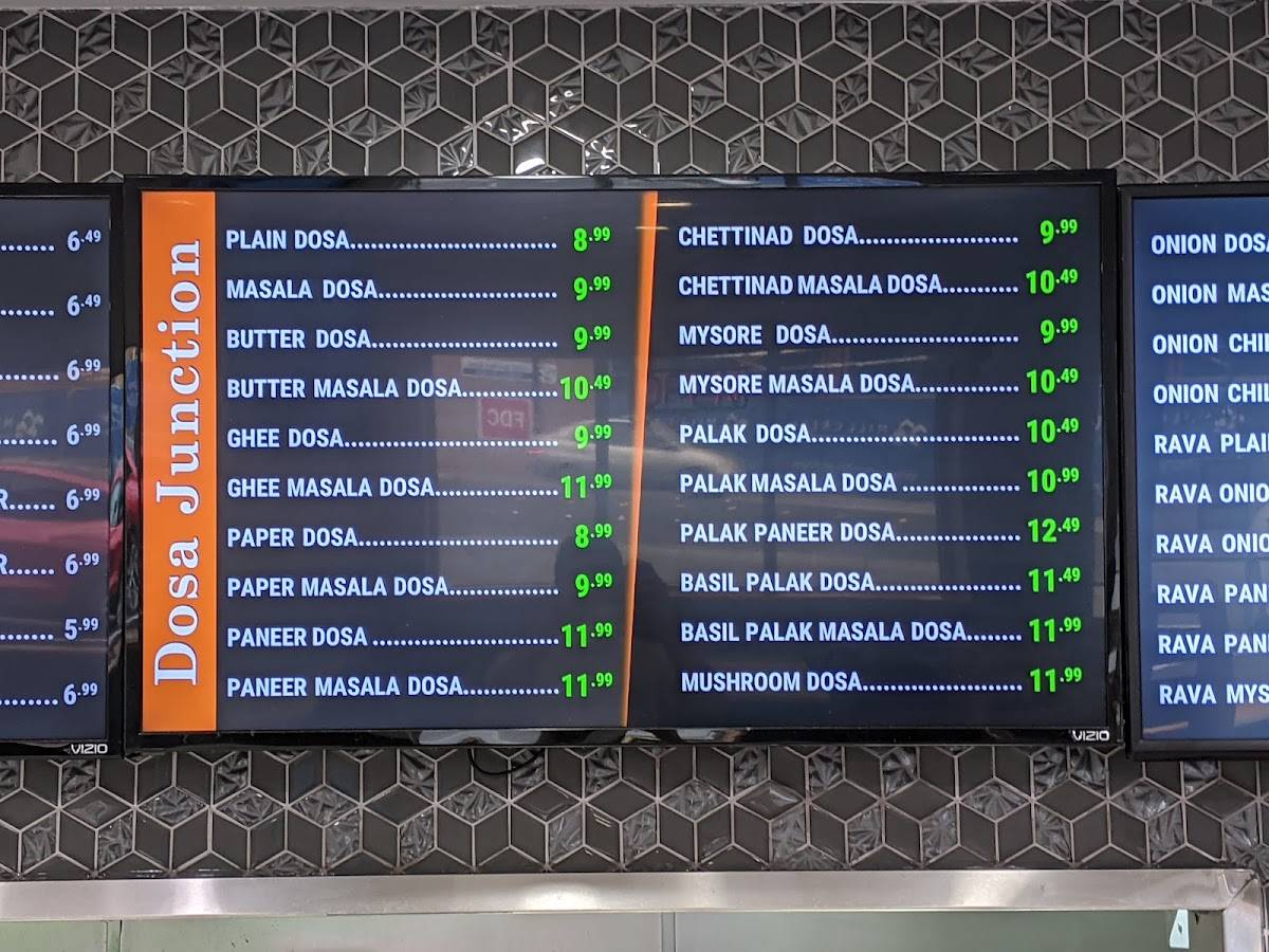 Menu at Dosa House Pure Vegetarian Indian Food restaurant, Bellevue