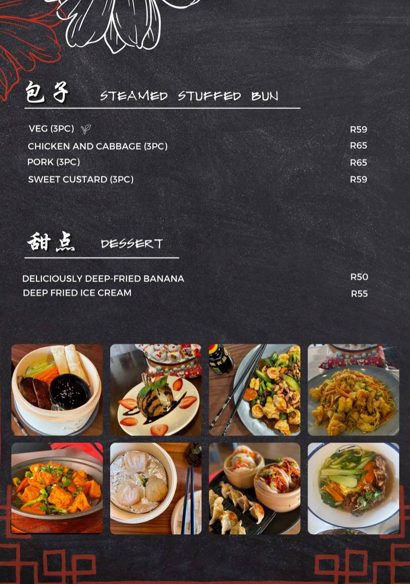 Menu at Dumpling Bar Ballito, Dolphin Coast