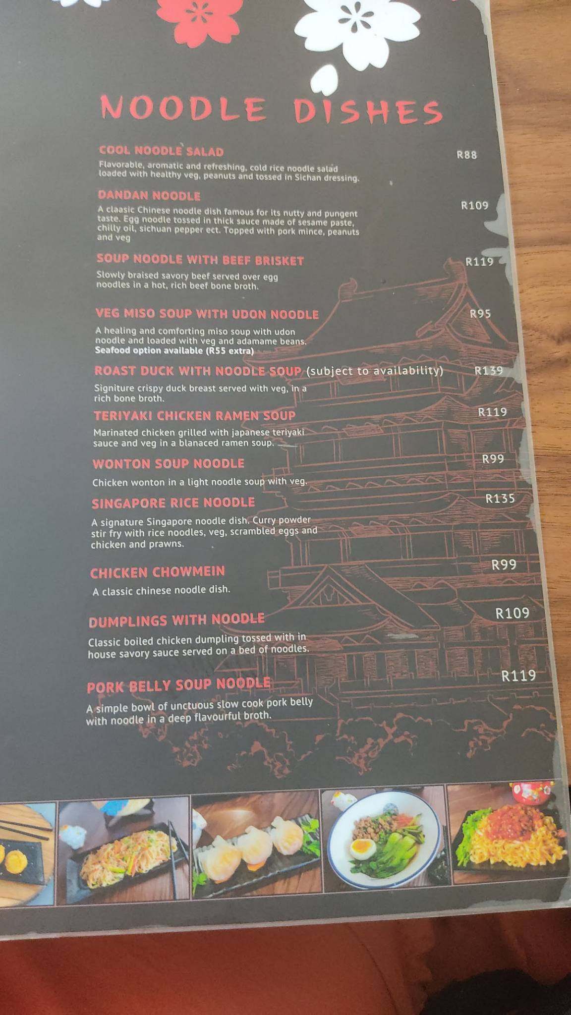 Menu at Dumpling Bar Ballito, Dolphin Coast