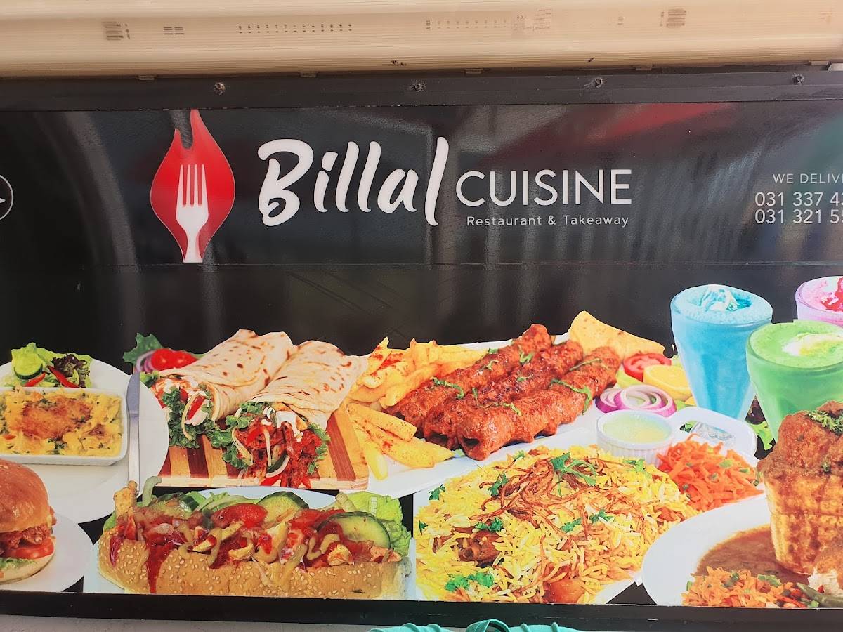 Menu at Billal Cuisine North Beach Branch restaurant, Durban