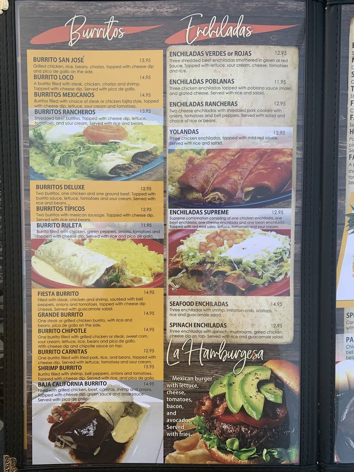 Menu at El Loro Mexican Restaurant, Detroit Lakes