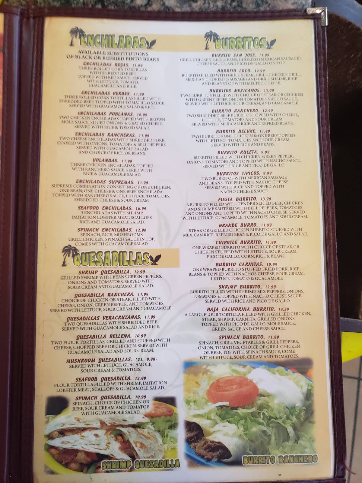 Menu at El Loro Mexican Restaurant, Detroit Lakes